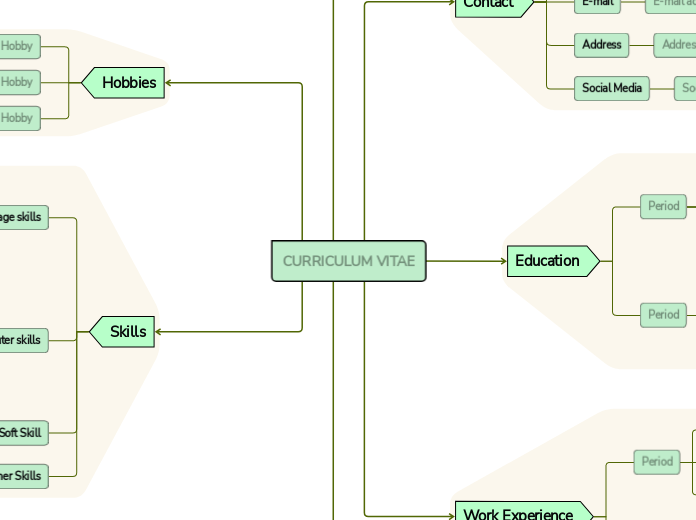 Curriculum Vitae - Mind Map